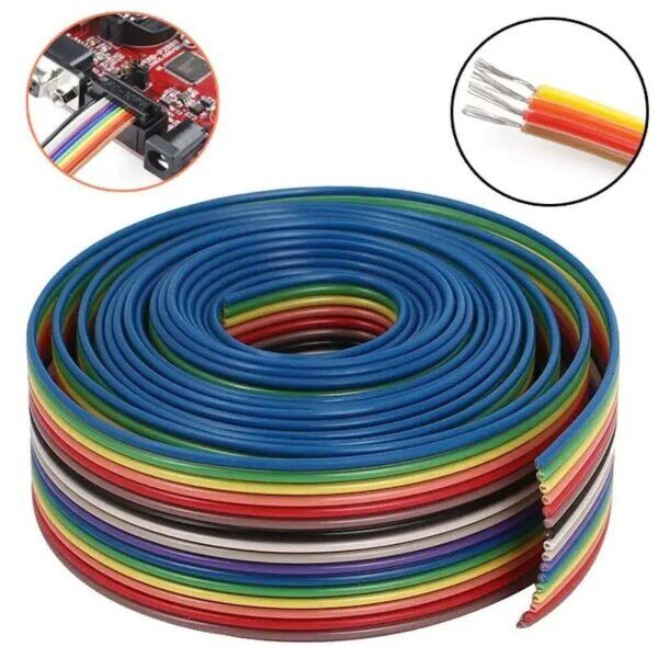 16P cable rainbow flat wire welding cable connector wire ribbon ...